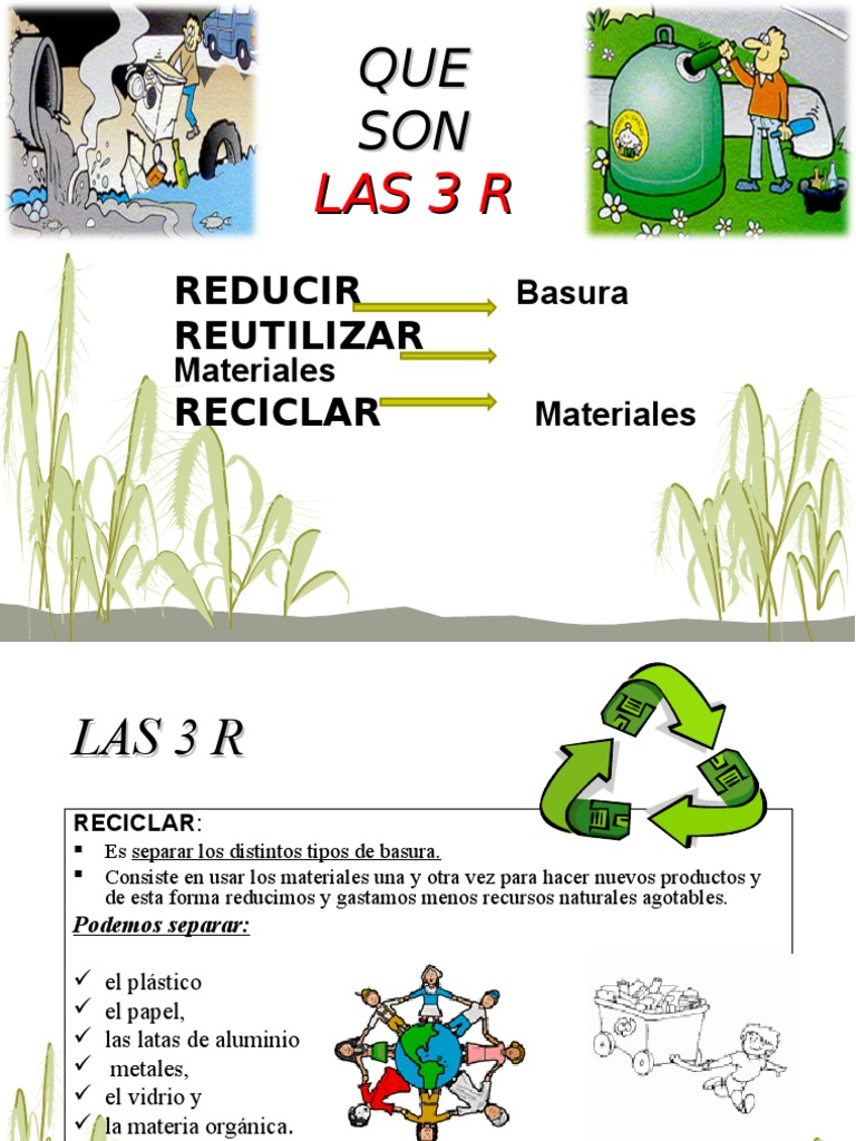 Las 4 R.S | PDF | Residuos | Materiales
