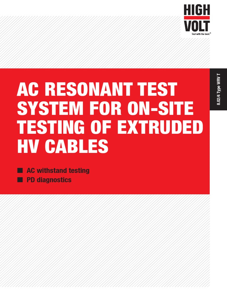 Ac Resonant Test System For On-Site Testing of Extruded HV Cables | PDF ...