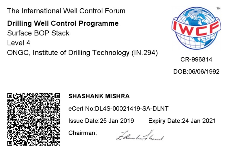 International Well Control Forum eCert | PDF