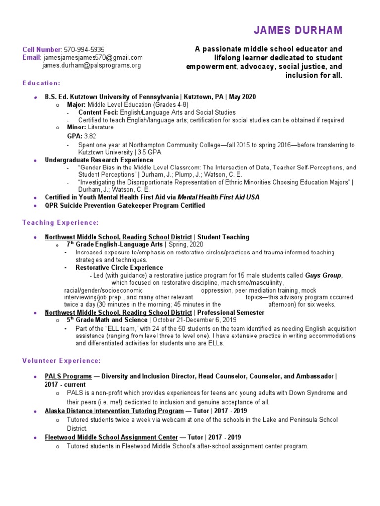 Resume Updated | PDF | Behavior Modification | Learning