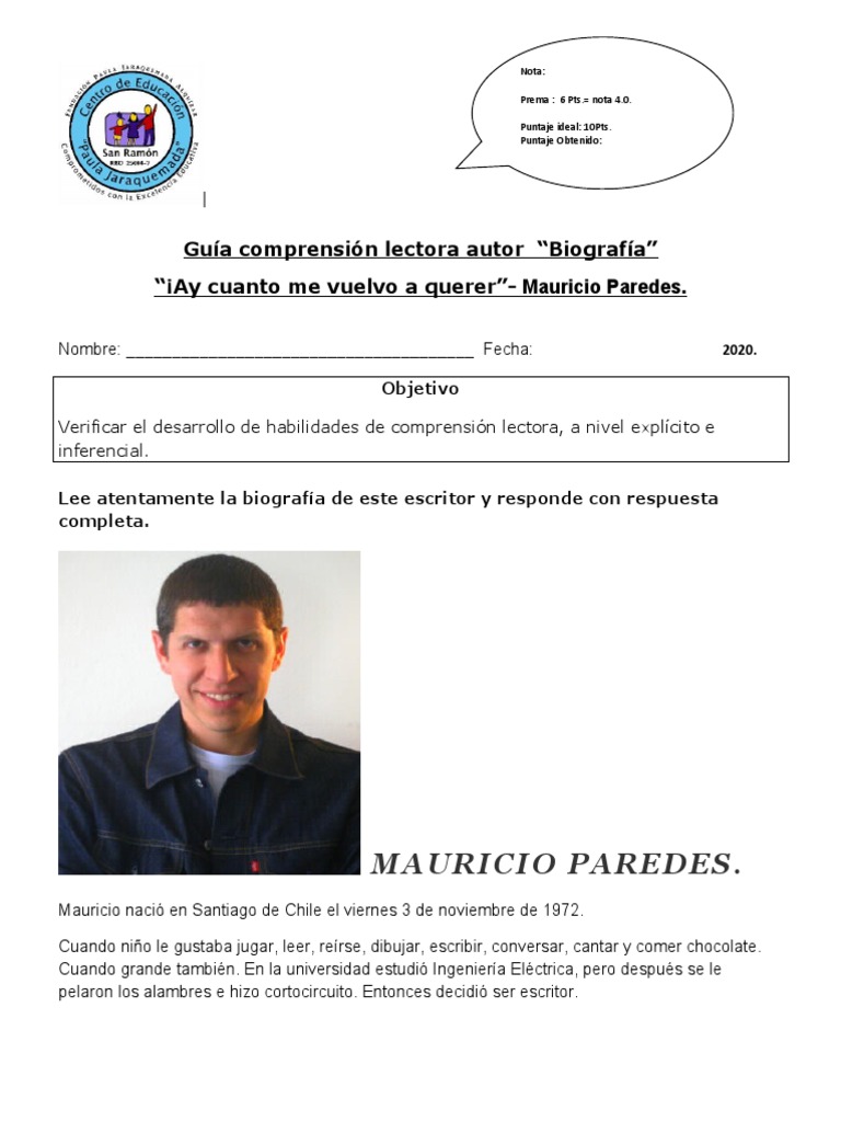 Biografía de Mauricio Paredes | PDF | Chile