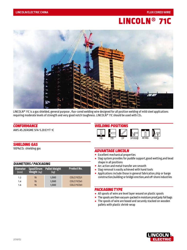 Lincoln® 71C: Conformance Welding Positions | Download Free PDF ...