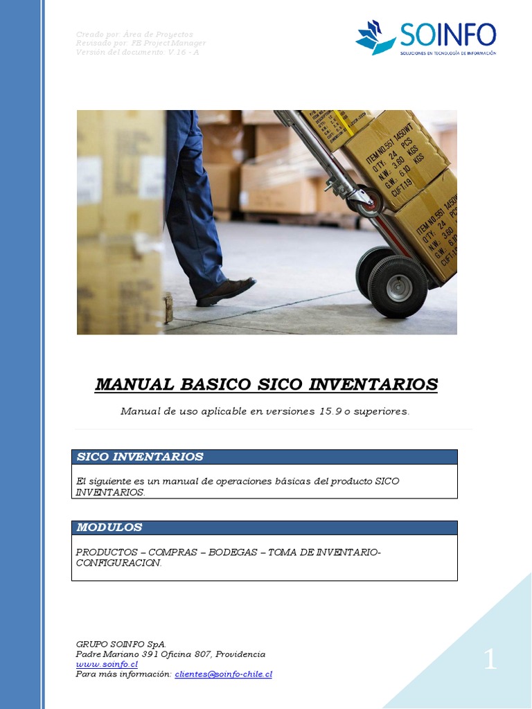 Manual SICO Inventarios - G010115V1 | PDF | Microsoft Excel | Usuario ...
