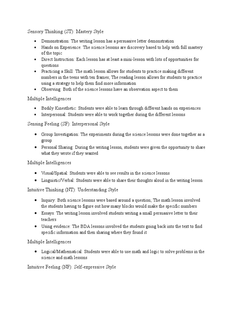 Learning Style Grid | PDF | Language Arts & Discipline | Foreign ...