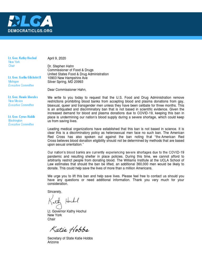 DLGA FDA Letter - April 9, 2020 | Download Free PDF | Food And Drug ...