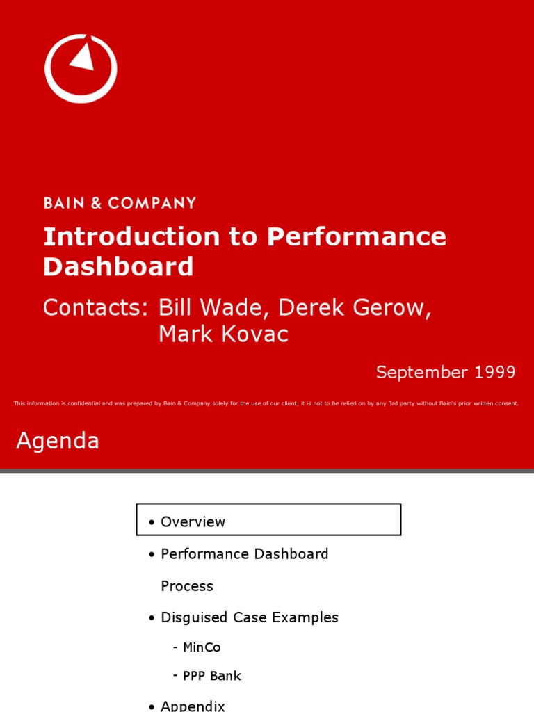 Introduction To Performance Dashboard | PDF | Performance Indicator | Goal