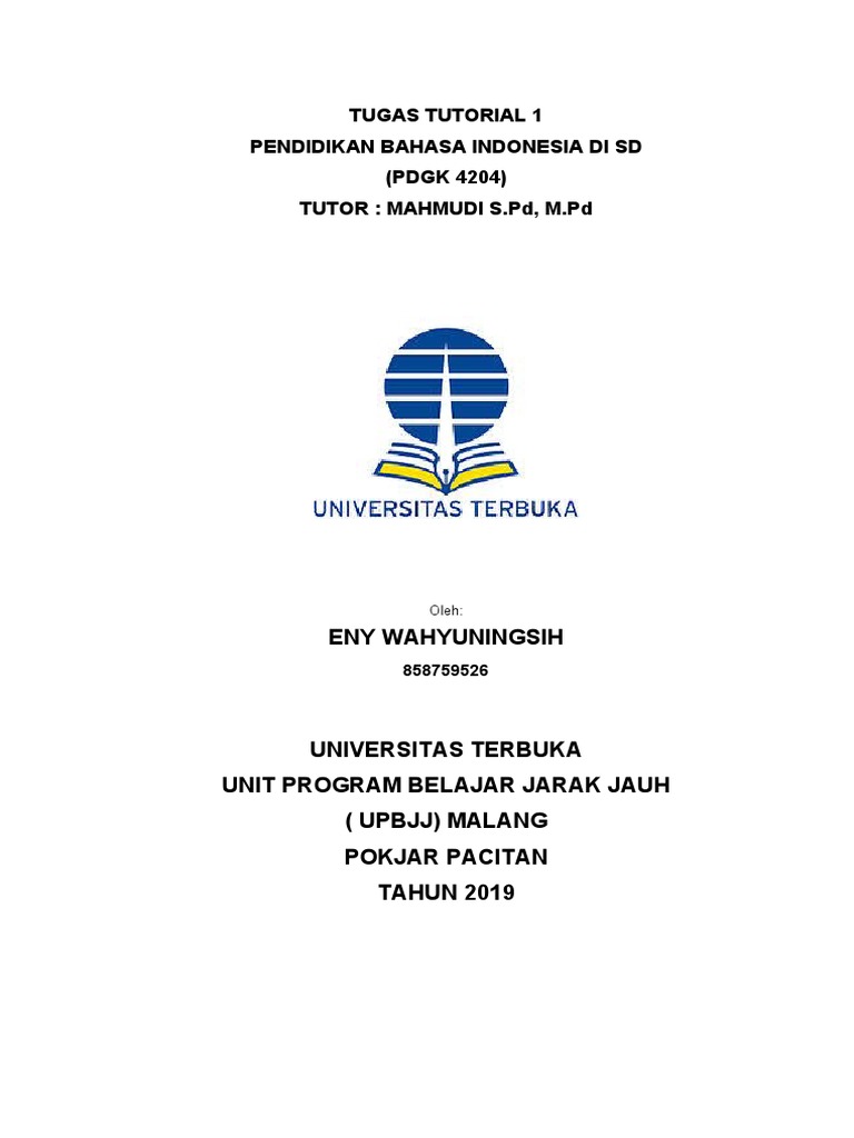 Eny Wahyuningsih - 858759526 - Tugas Tutorial1 | PDF