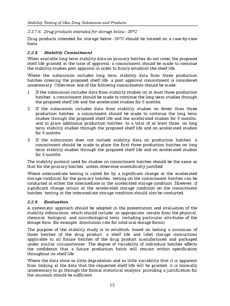 2.2.8. Stability Commitment: 2.2.7.6. Drug Products Intended For ...