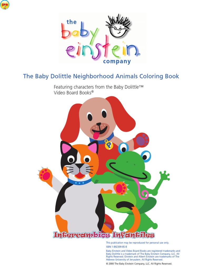 JPR - Baby Einstein - Neighborhood Animals (COLORING) PDF | PDF