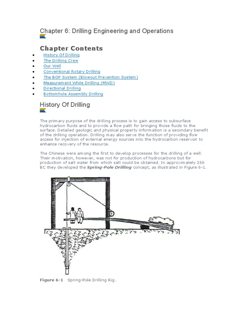 Spring-Pole Drilling History and Evolution | PDF | Casing (Borehole ...
