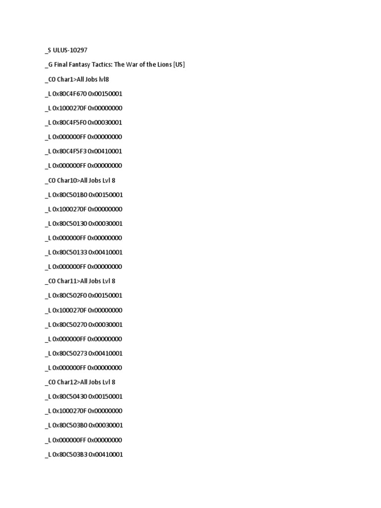 S Ulus | PDF | Square Enix | Square (Company)