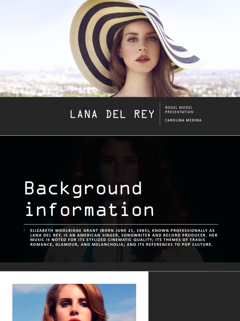 Lana Del Rey: Rodel Model Presentation | PDF
