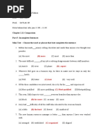 ASQ-3 12 Month Questionnaire | PDF
