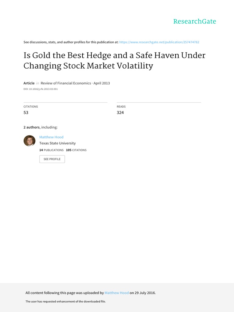 Gold Hedge | PDF | Vix | Hedge (Finance)