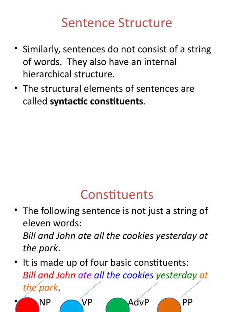 Constituency Tests | PDF | Phrase | Syntax
