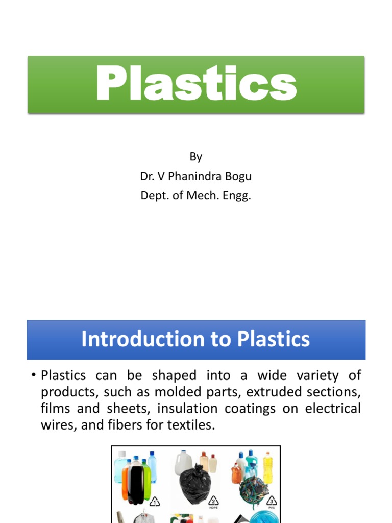 Plastics PDF | PDF | Thermoplastic | Plastic