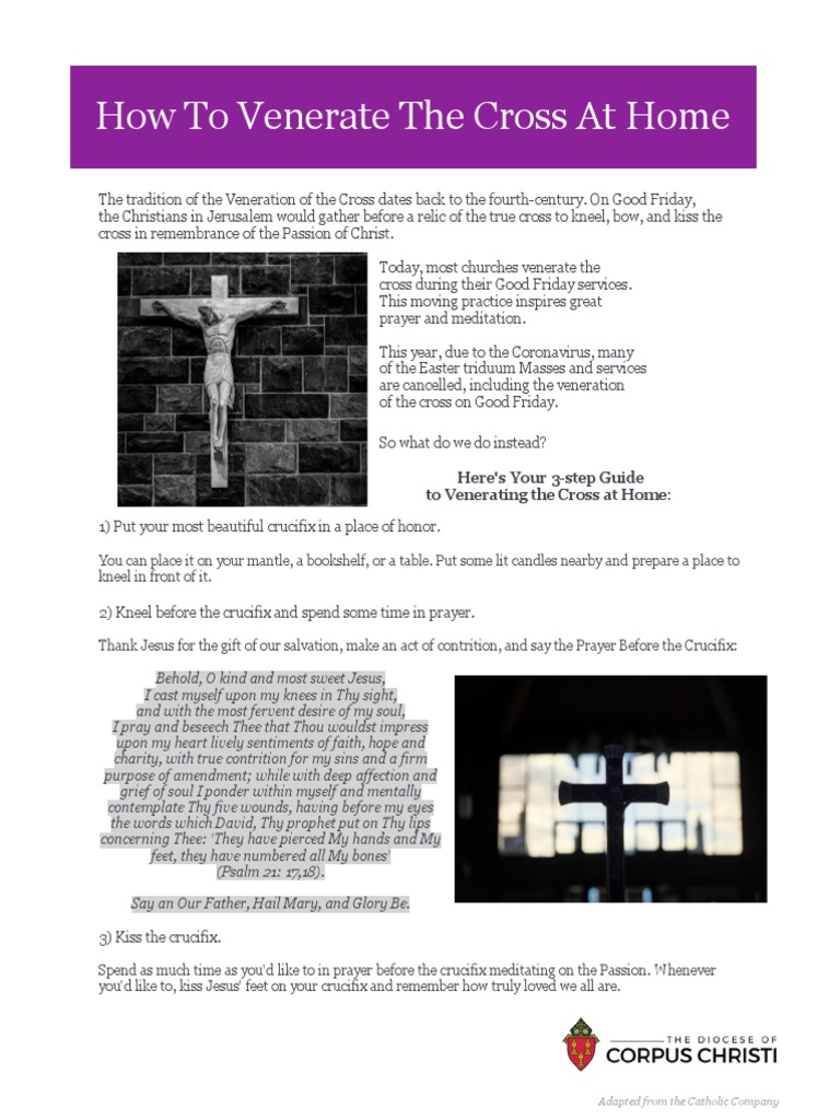 Venerating the Cross at Home Guide | PDF | Prayer | Christian Worship ...
