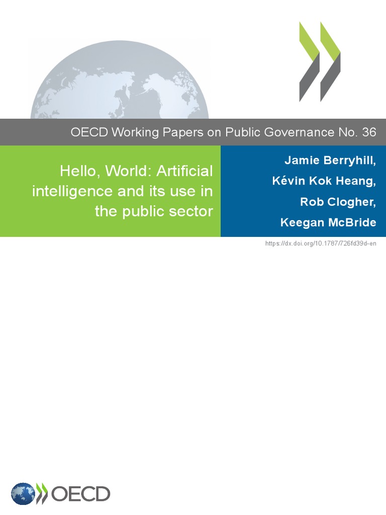 Hello, World: Artificial Intelligence and Its Use in The Public Sector ...