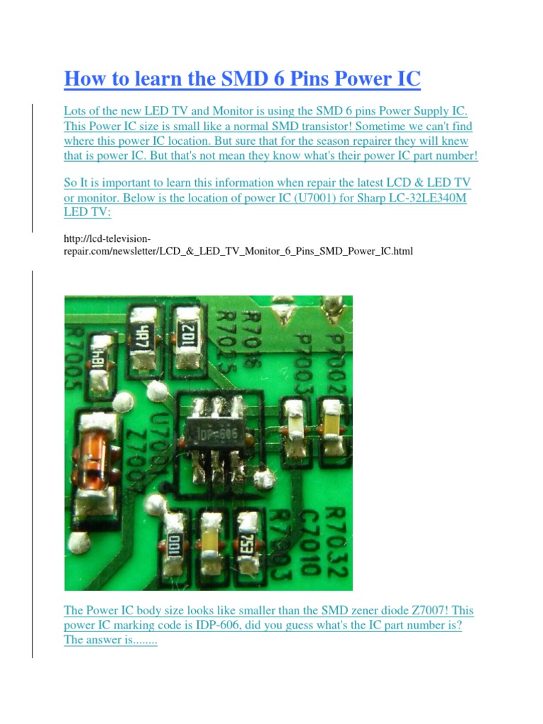 How To Identify Power IC | PDF | Semiconductors | Computer Engineering