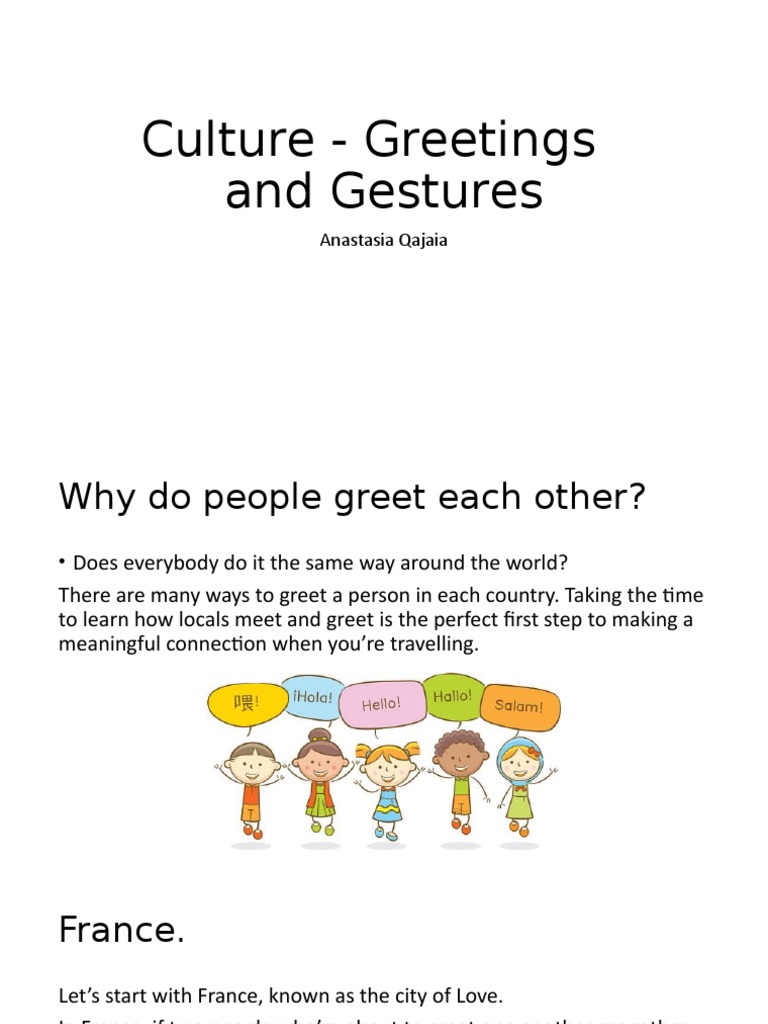 Global Greeting Customs Explained | PDF | Cultural Conventions ...