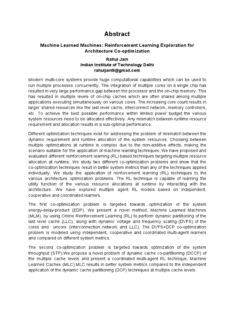 Machine Learned Machines Reinforcement Learning Exploration For Architecture Co Optimization