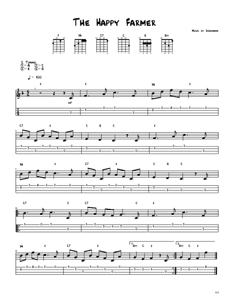 Happy Farmer Sheet Music and Chords | PDF