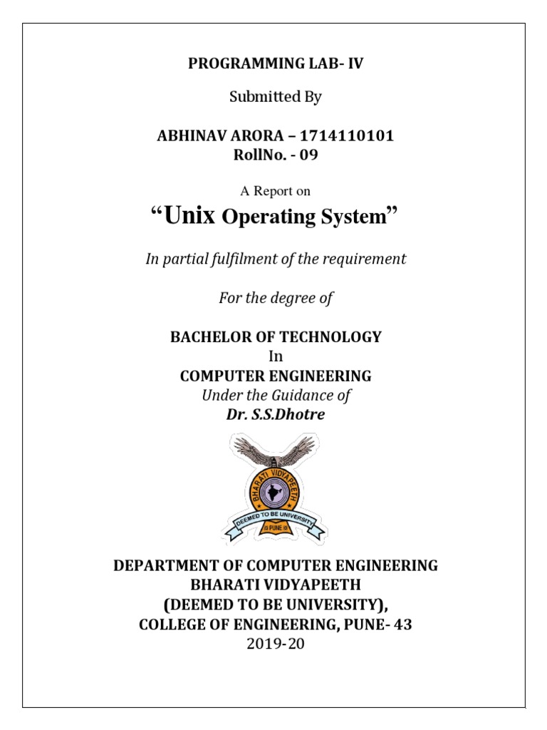 Operating System: Programming Lab-Iv | PDF | Unix | Berkeley Software Distribution