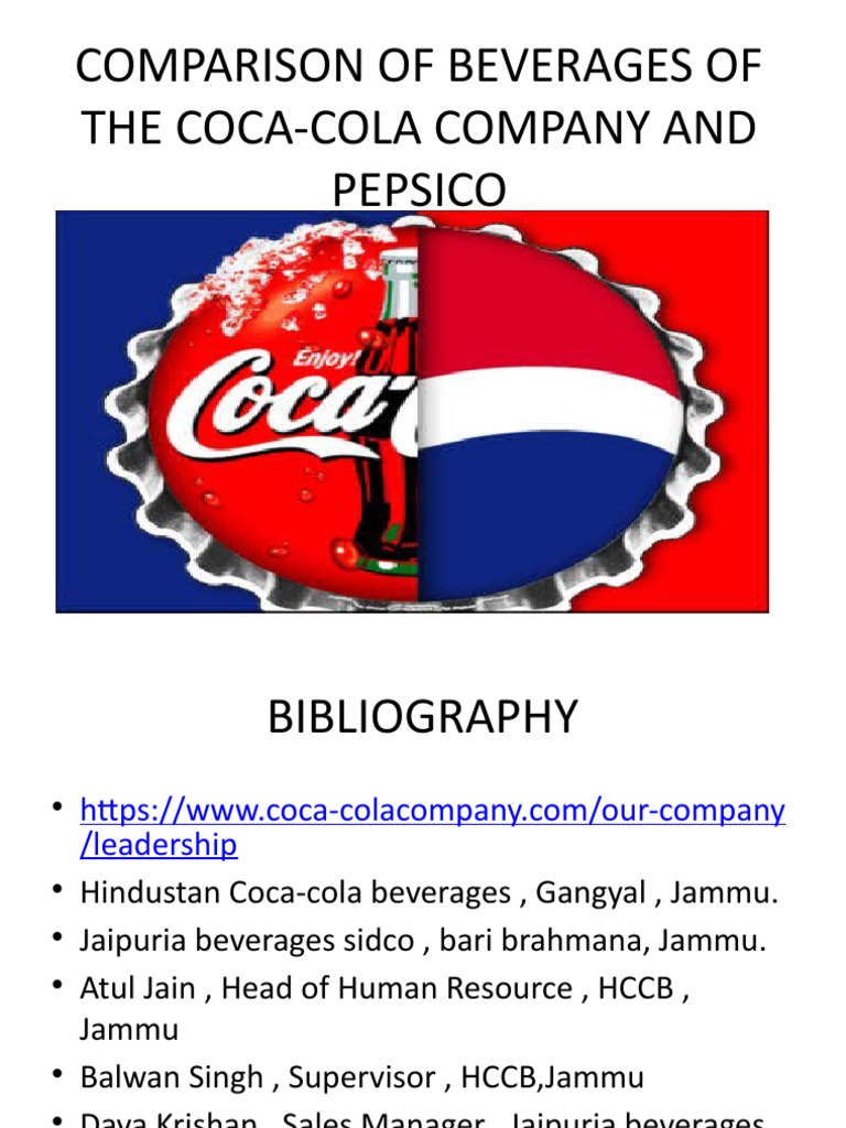 Coca-Cola vs Pepsi: Beverage Comparison | PDF | Coca Cola | Pepsi Co