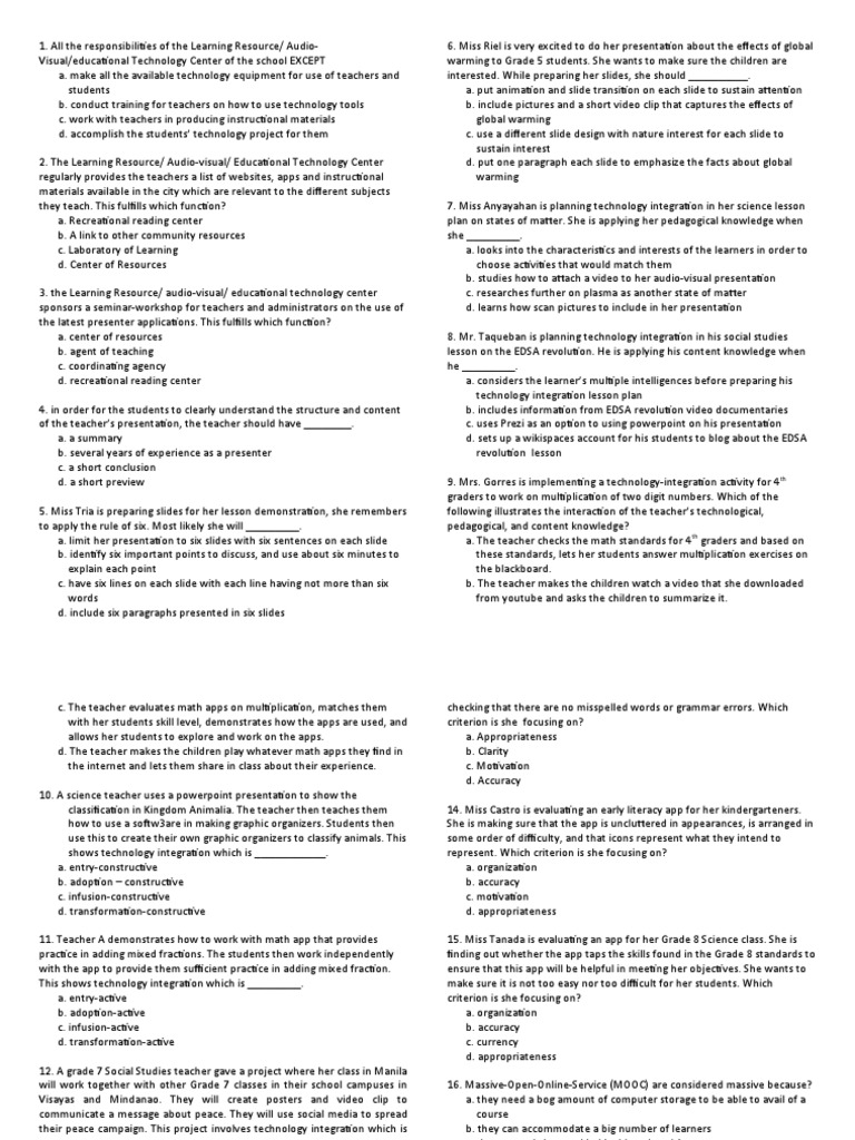 Fs Qs Pdf Educational Assessment Curriculum