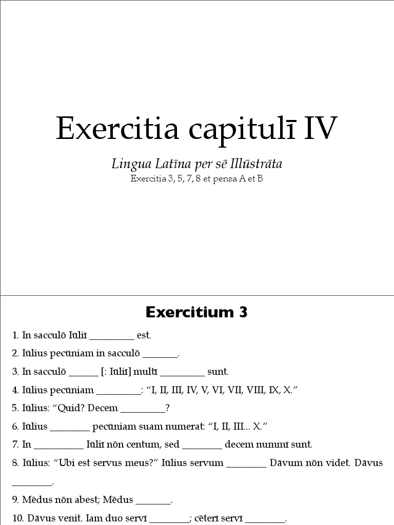 Exercitia Cap IV PDF | PDF