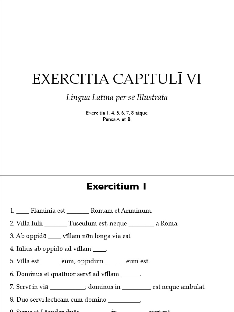 Exercitia Cap VI PDF | PDF