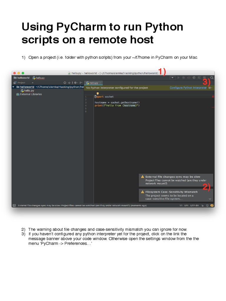Pycharm Remote PDF | PDF | Computer File | Operating System Technology