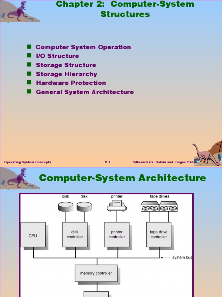 Computer System Operation I/O Structure Storage Structure Storage Hierarchy Hardware Protection ...