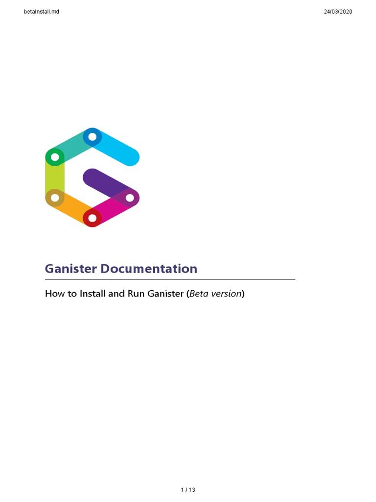 Ganister Documentation: How To Install and Run Ganister (Beta Version ...