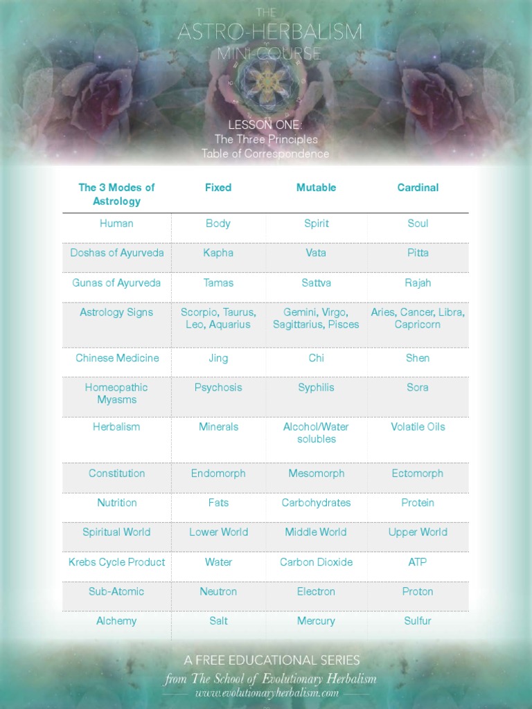 The 3 Principles Table | PDF | Wellness