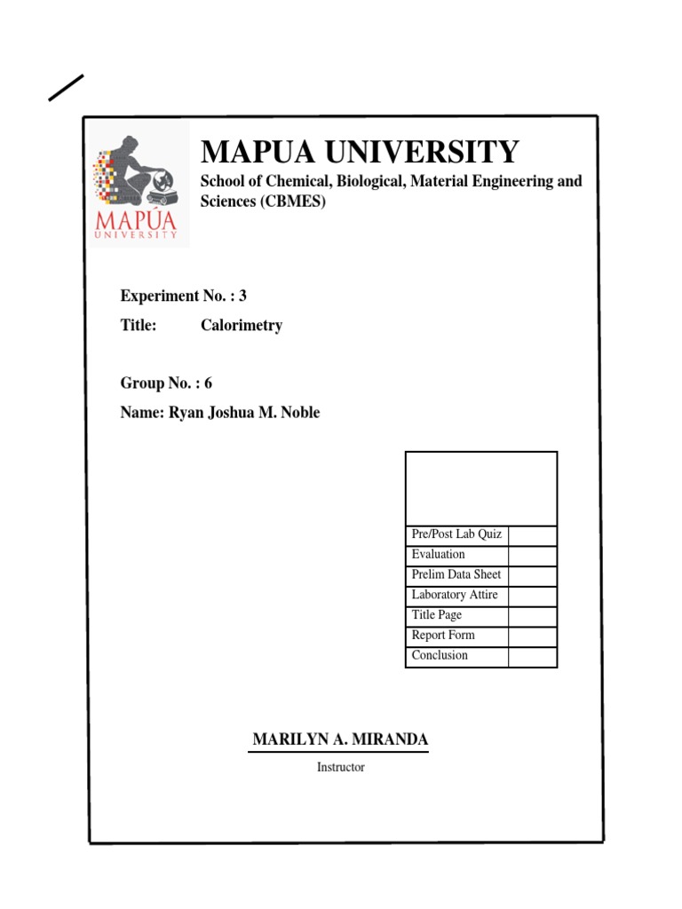 Mapua University: School of Chemical, Biological, Material Engineering ...