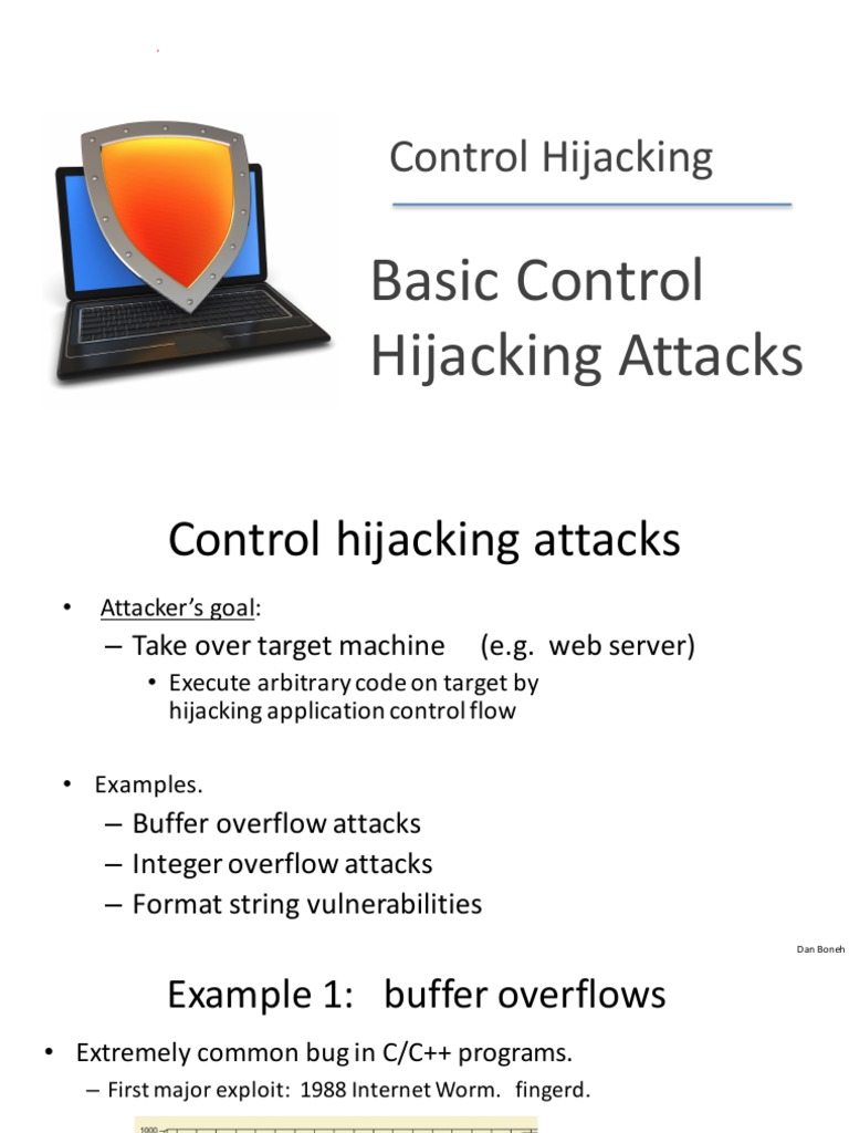 02 Ctrl Hijacking Pdf Computer Security Exploits Computer Engineering