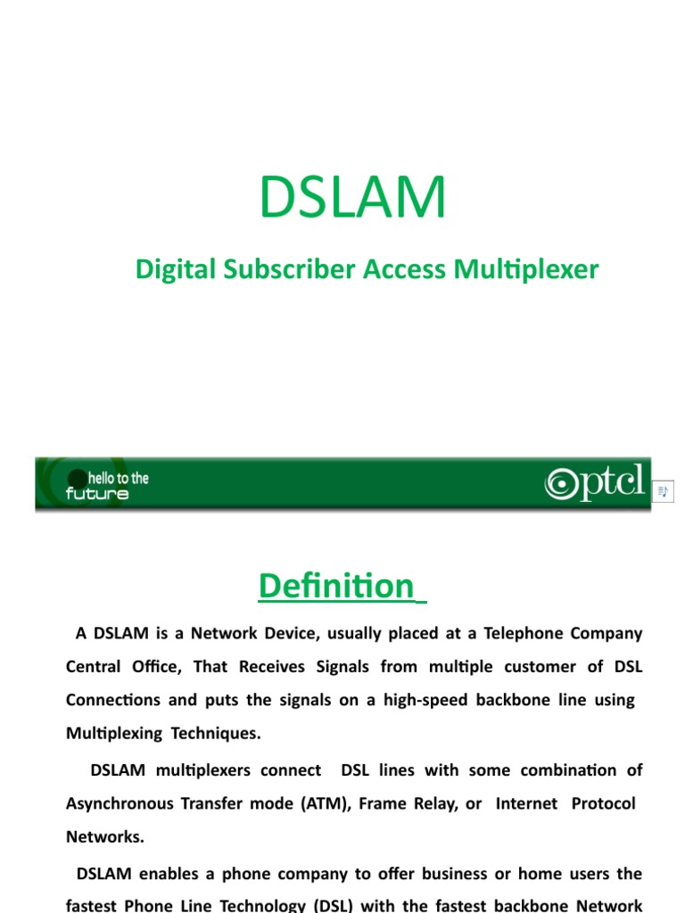 Understanding Digital Subscriber Line Access Multiplexers (DSLAM) | PDF ...