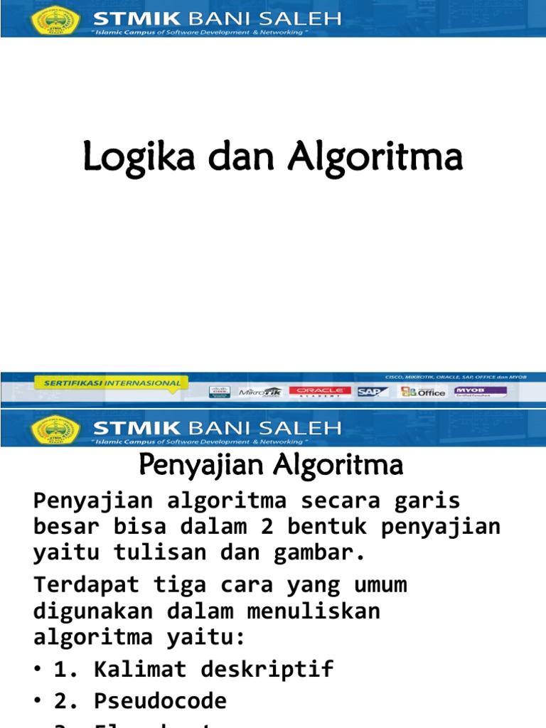 Algoritma: Deskriptif & Pseudocode | PDF | Metode & Bahan Ajar ...