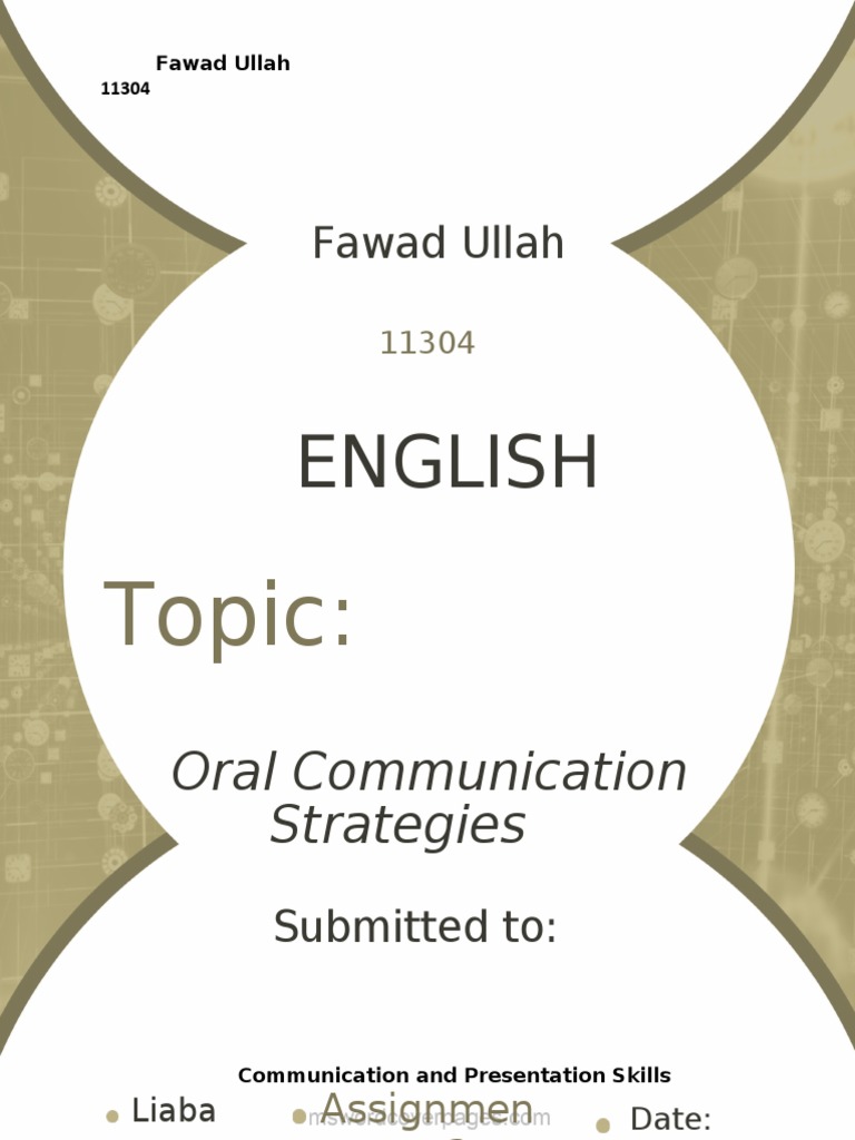 Improve Oral Communication Skills | PDF | Speech | English Language