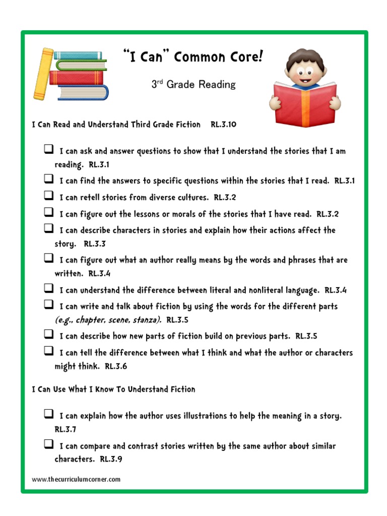"I Can" Common Core!: 3 Grade Reading | PDF | Phonics | Linguistics
