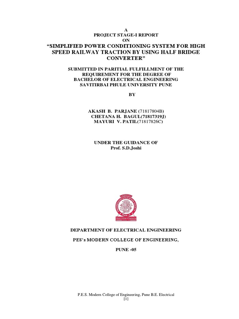 BE Final Report PDF | PDF | Power Inverter | Rectifier