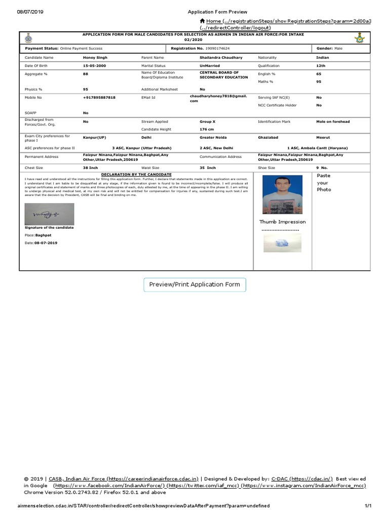 Application Form Preview | PDF | Business