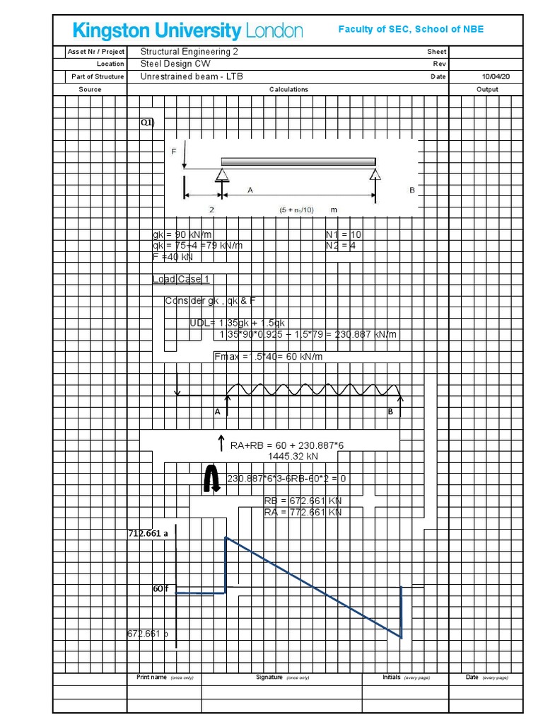 03 Calculation Sheet | PDF | Solid Mechanics | Engineering