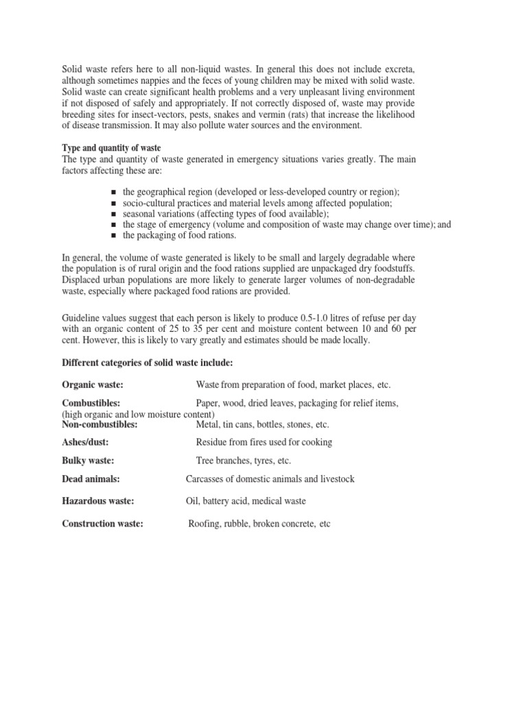 Integrated Waste Management Overview | PDF | Waste Management ...