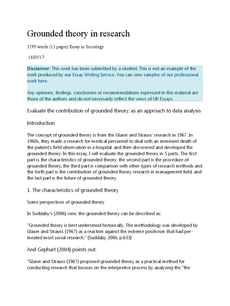 Grounded Theory in Research | PDF | Hypothesis | Qualitative Research