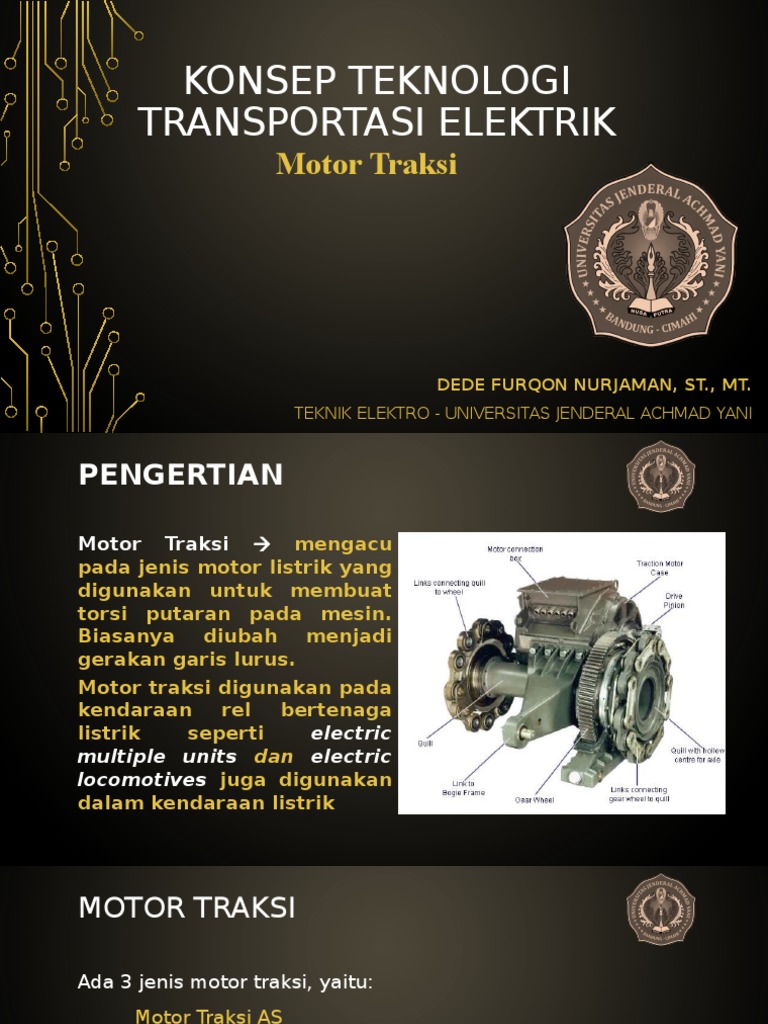 Motor Traksi dan Aplikasinya | PDF | Sains & Matematika