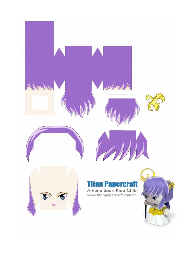 Athena Saori Kido Chibi Papercraft - by TitanPapercraft PDF | PDF