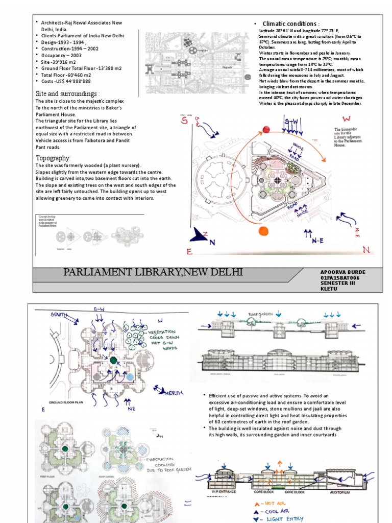 Parliament Library Design Overview | PDF | Climate | Wall