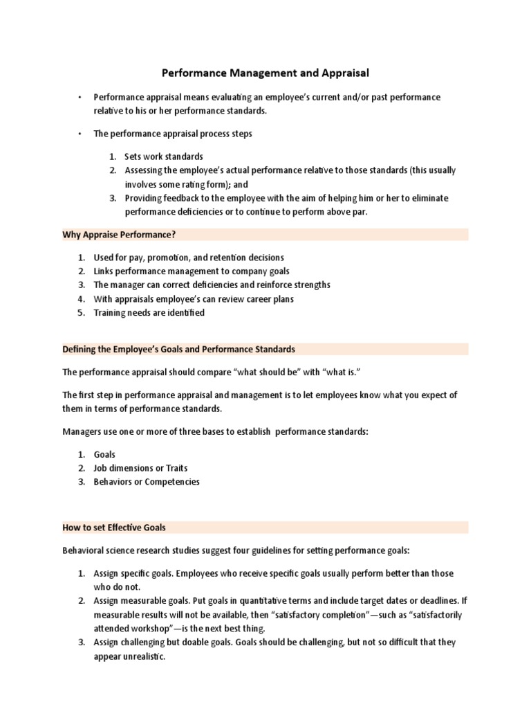 CH 9 - HR Performance Management and Appraisal | PDF | Performance ...